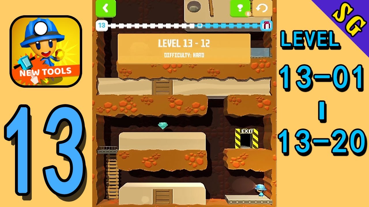Mine Rescue! - Gameplay Walkthrough (Level 13-1 — 13-20) | Snack Game ...