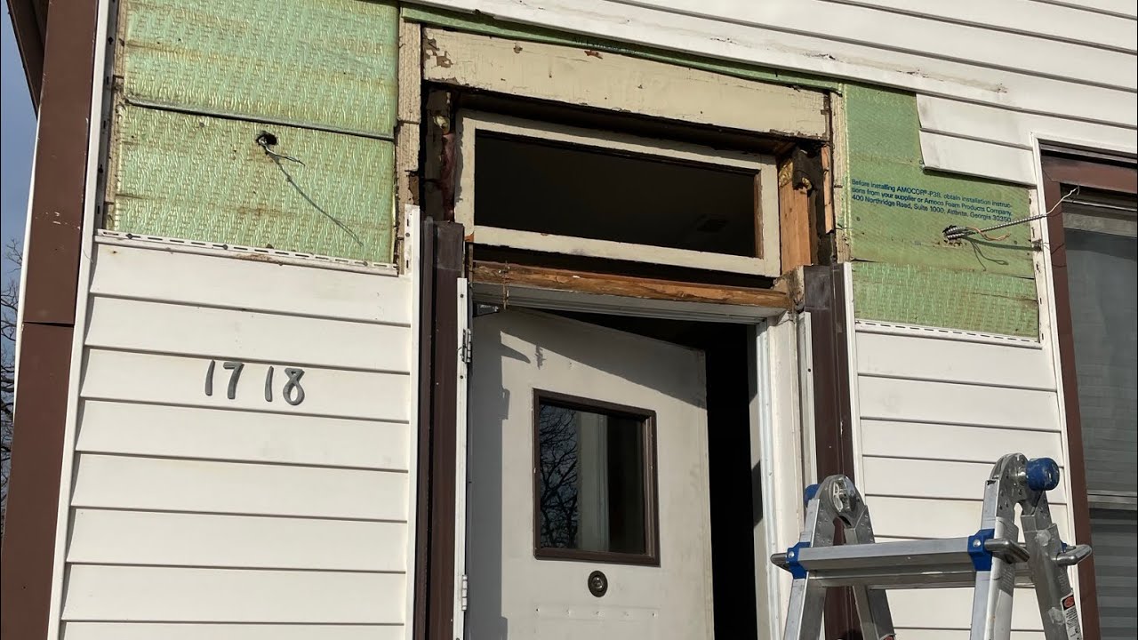 New front door with custom transom window 🤗😎 #work #carpenter #chicago ...