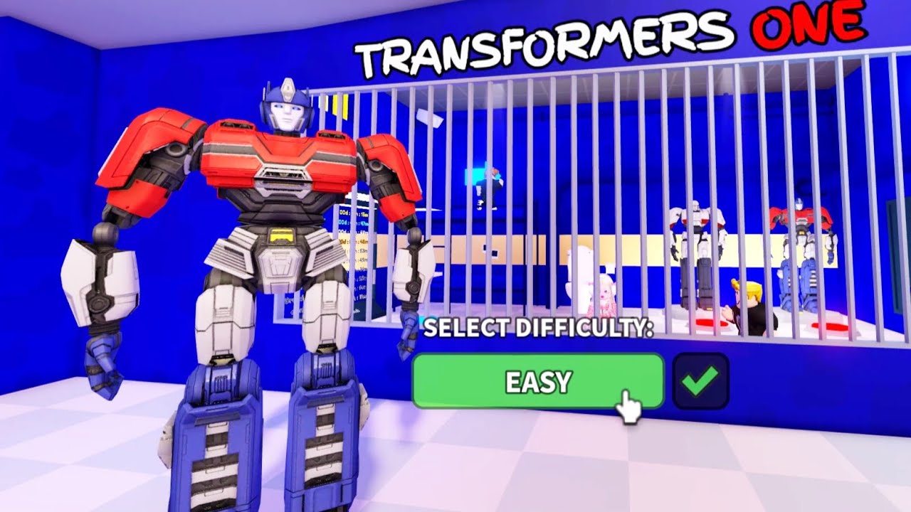😨TRANSFORMERS ONE PRISON RUN OBBY FULL WAIKTHROUGH GAMEPLAY ROBLOX ...