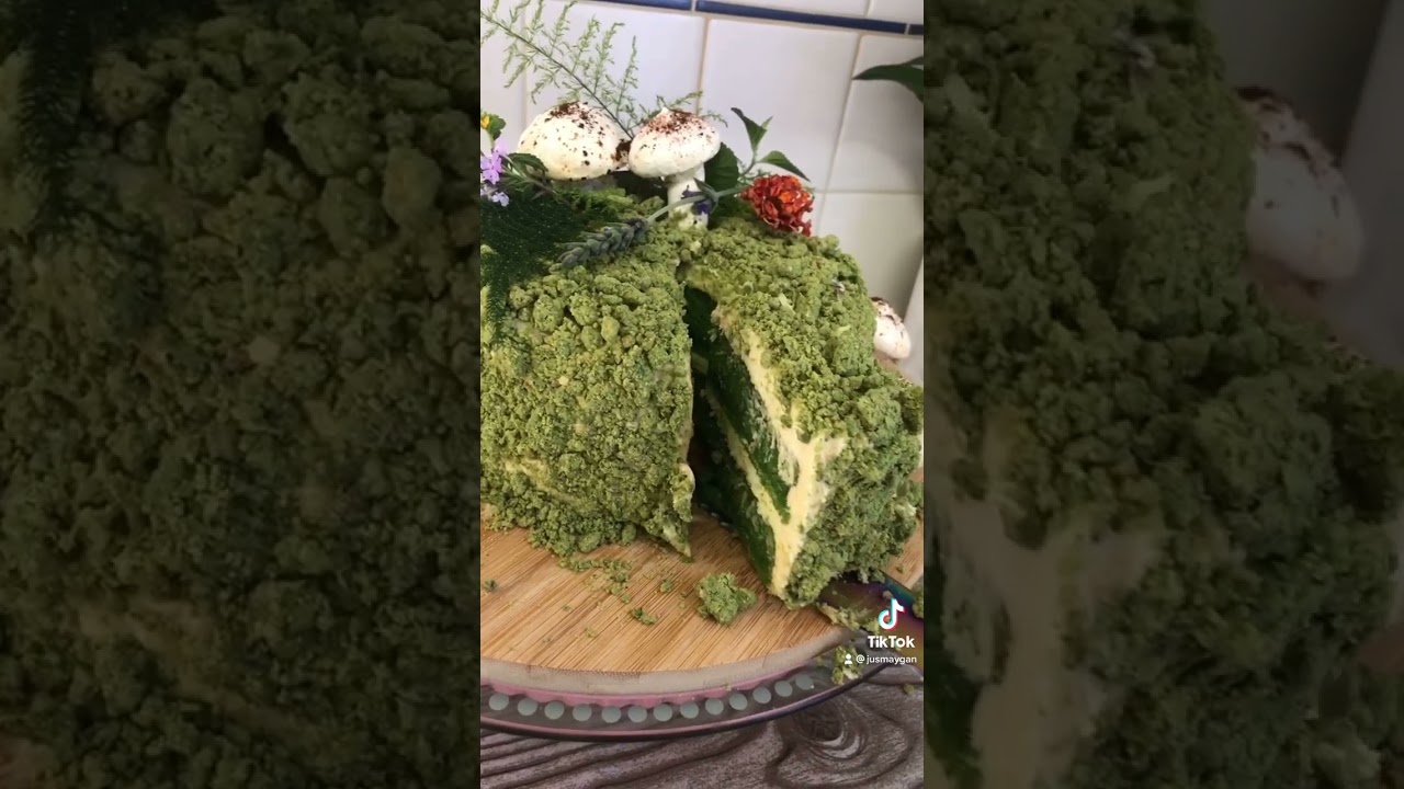 spring moss cake - YouTube