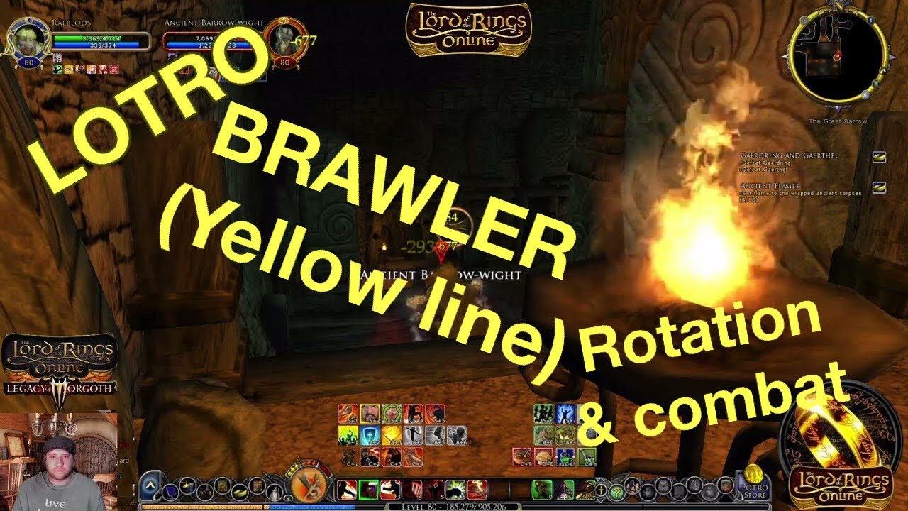 LOTRO: BRAWLER (yellow line) *Not a real line* Rotation and Combat ...