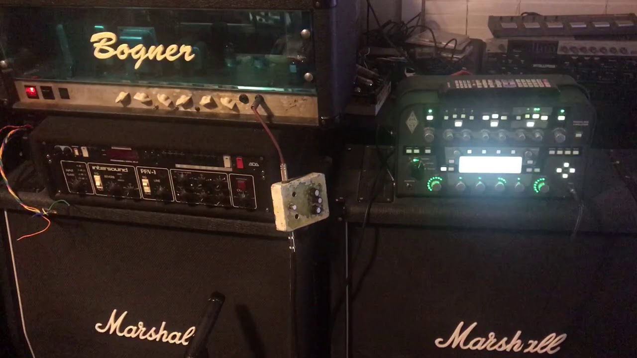 Bogner Snorkler boosted with Kemper wet dry setup - YouTube