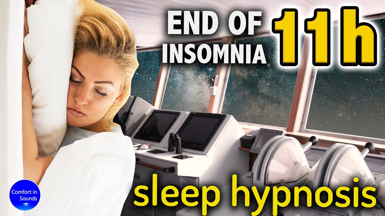 Beat insomnia, fall asleep, Ship ambience sound to sleep, with heater ...