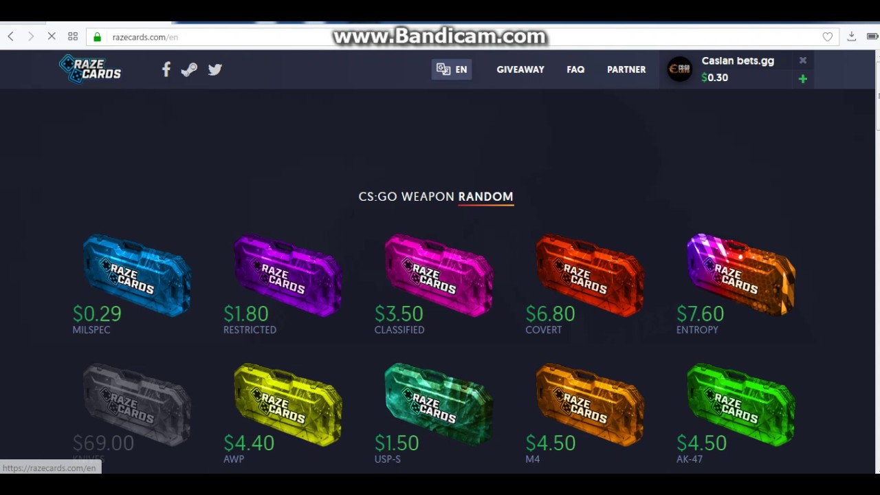 razecards.com |NEW!|code24087|Case opening|open milspec|CSGO| - YouTube