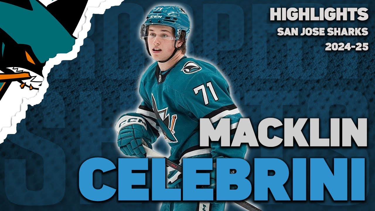 Macklin Celebrini | 2024-25 Rookie Highlights | San Jose Sharks - YouTube
