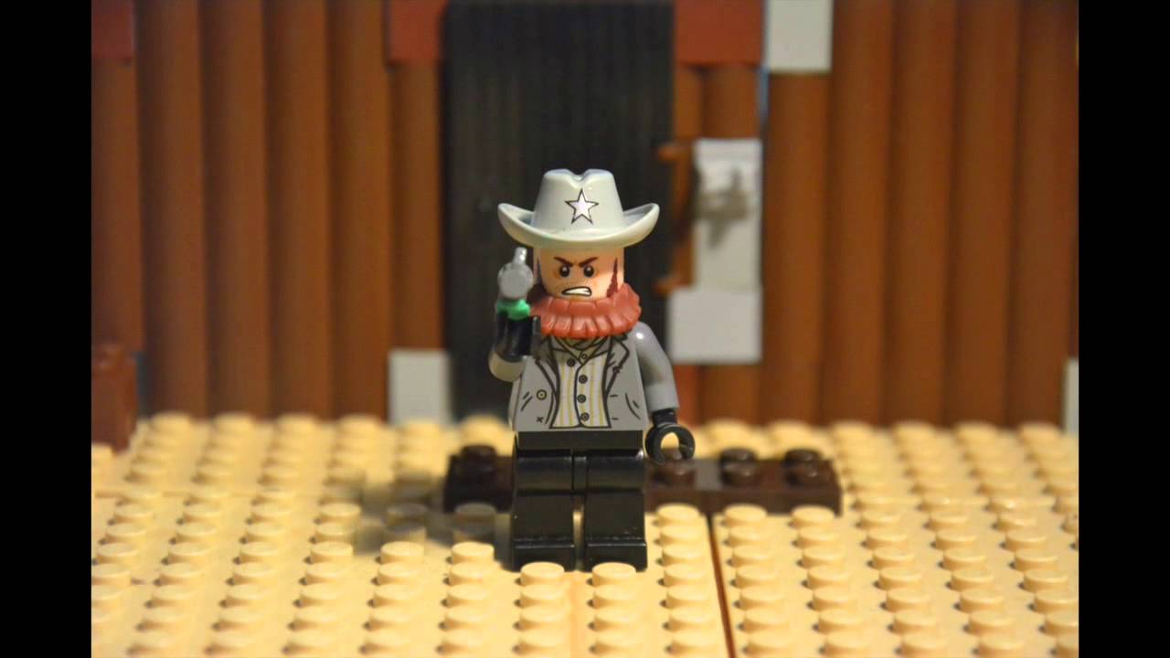 Lego The Cowboy duel - YouTube