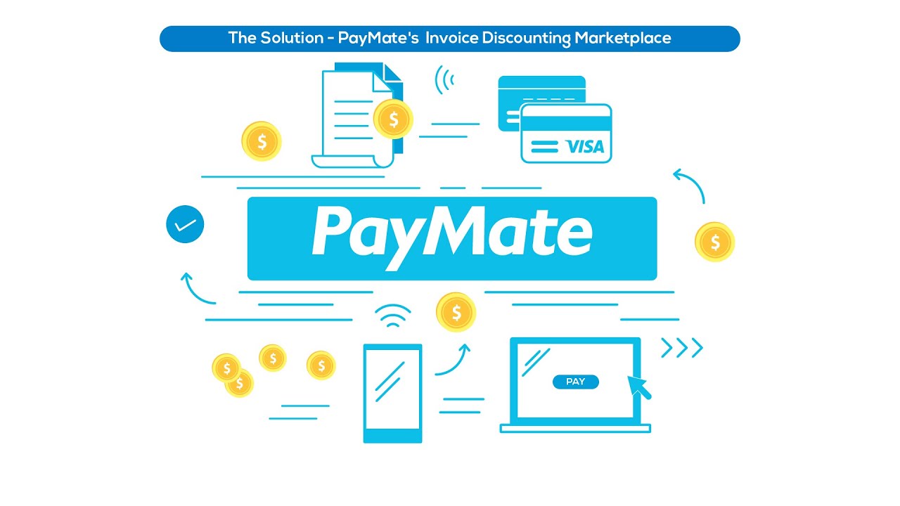 Invoice discounting on PayMate - YouTube
