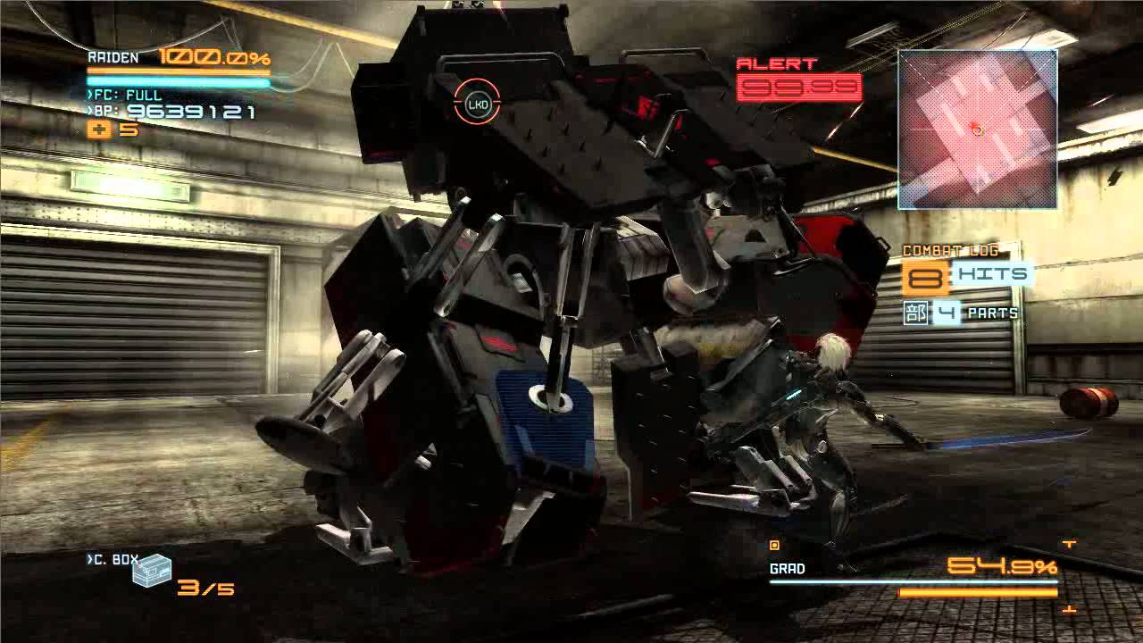 Metal Gear Rising - GRAD Boss- Revengeance, No Upgrade, No Damage - YouTube