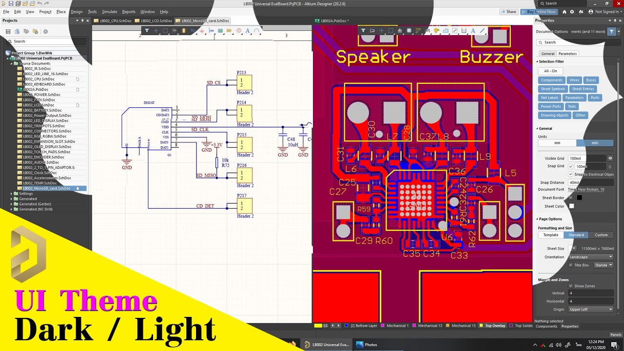 Altium Designer - How to switch UI Dark and Light theme - YouTube