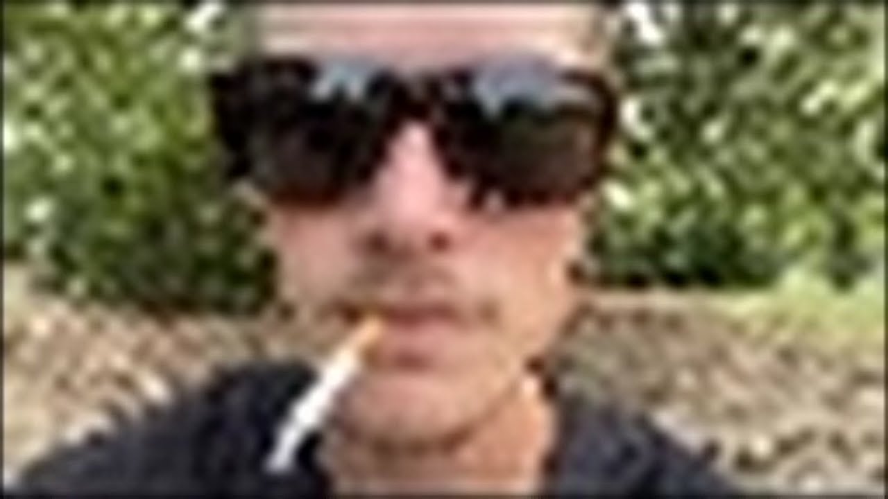 Smoking a Cigarette in 36p Quality - YouTube