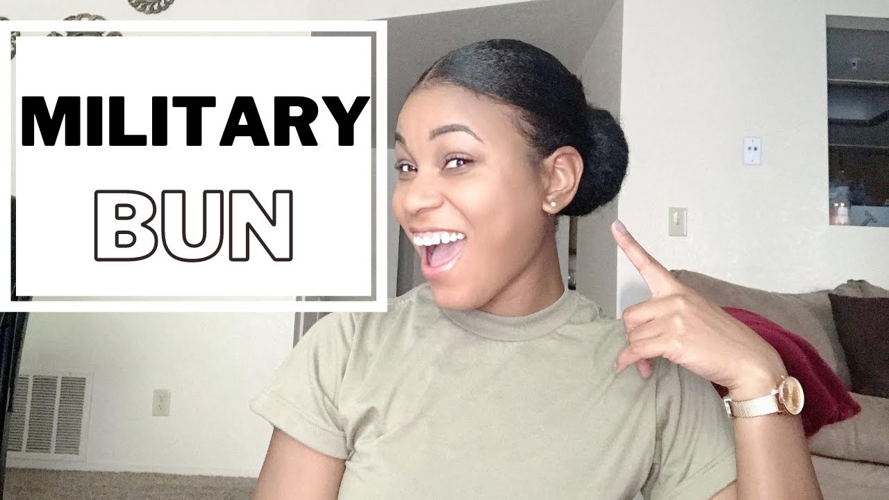 Military Bun Tutorial For Medium To Long Hair How To Do A Military