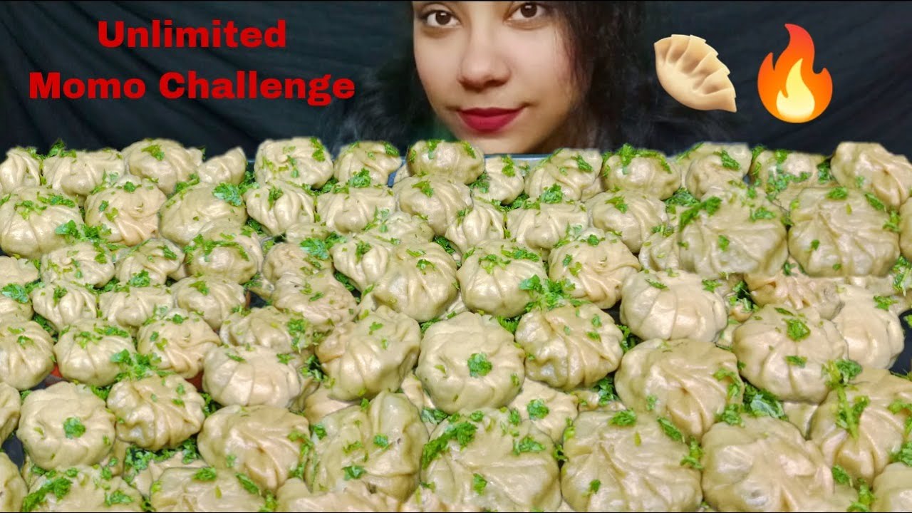 UNLIMITED SPICY 🔥 MOMOS EATING CHALLENGE 🥟WITH SPICY MOMO CHUTNEY 🥵 ...