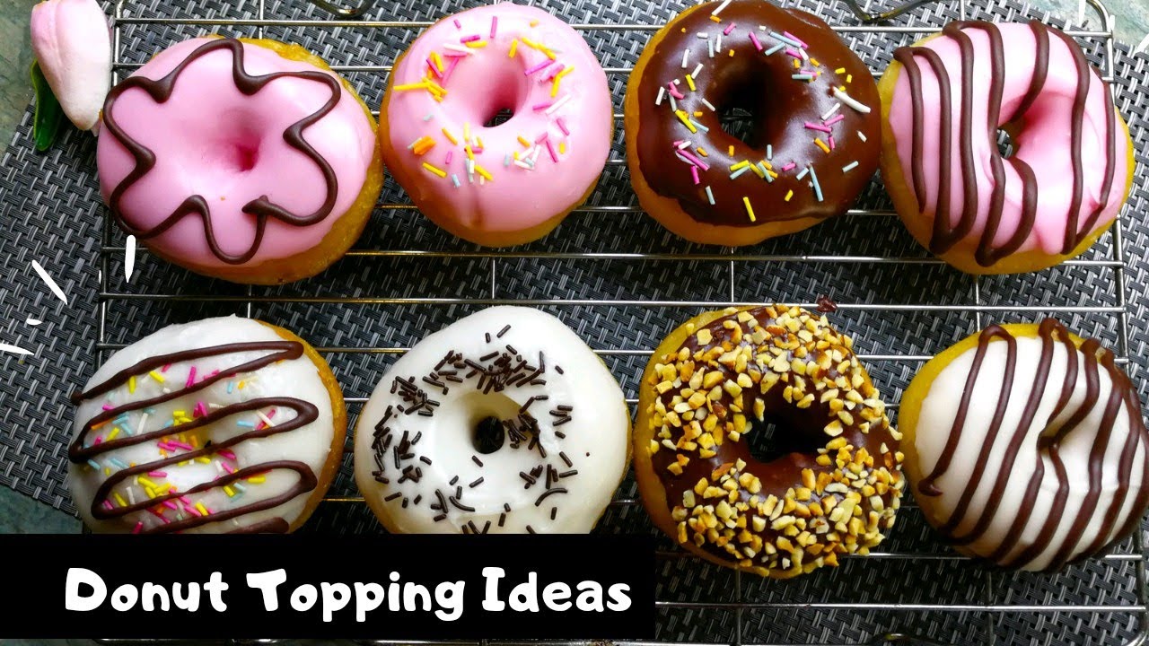 Glazed donut | Donut topping ideas | วิธีแต่งหน้าโดนัทแบบง่ายๆ - YouTube