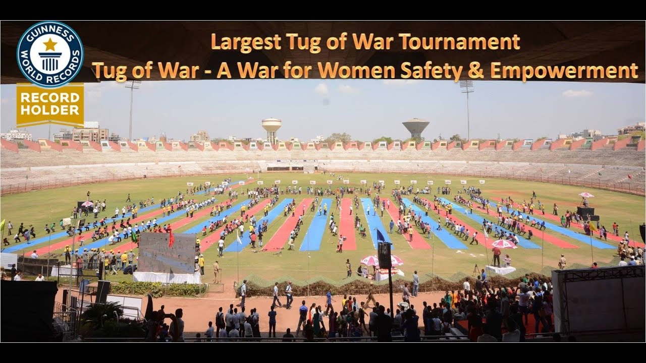 Tug of war #Guinness World Record by Wajra O' Force Empowerment ...