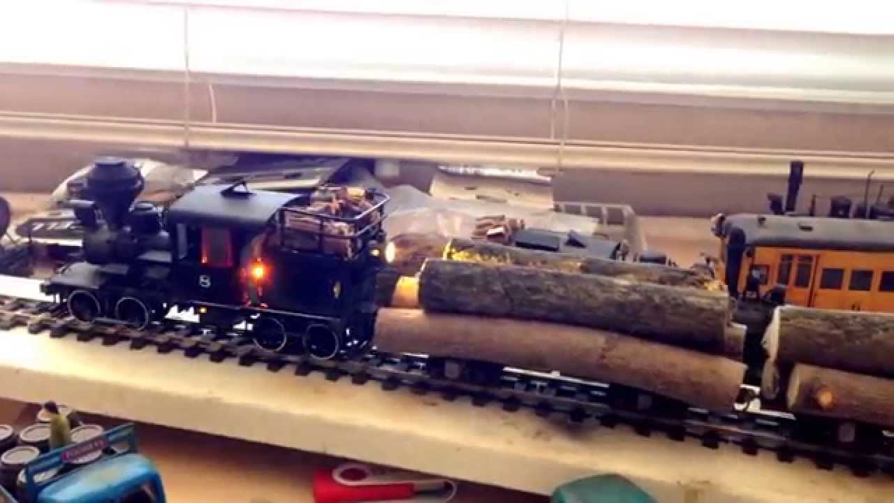 TCS SD installed in On30 Bachmann Heisler - YouTube