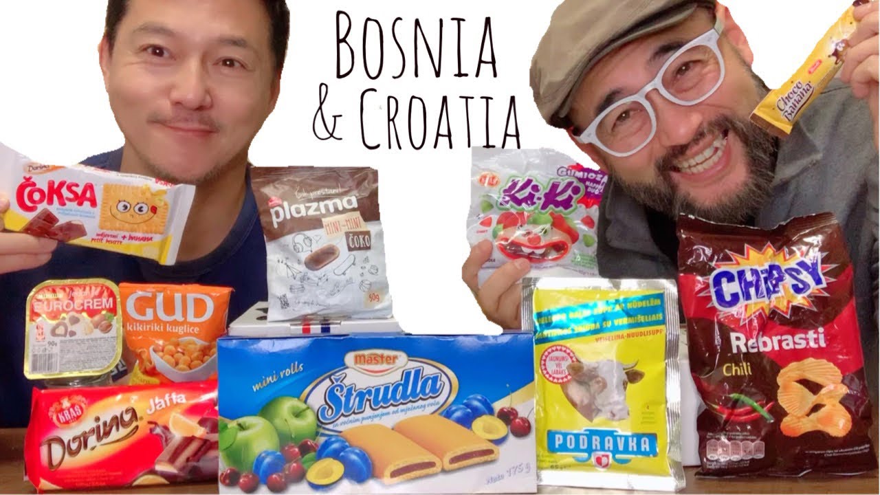 Trying Food/Snacks from Bosnia & Croatia - YouTube