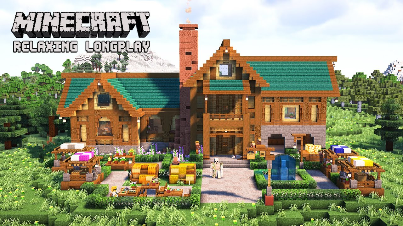 We Built a Villager Trading Post - Minecraft Relaxing Longplay (No ...