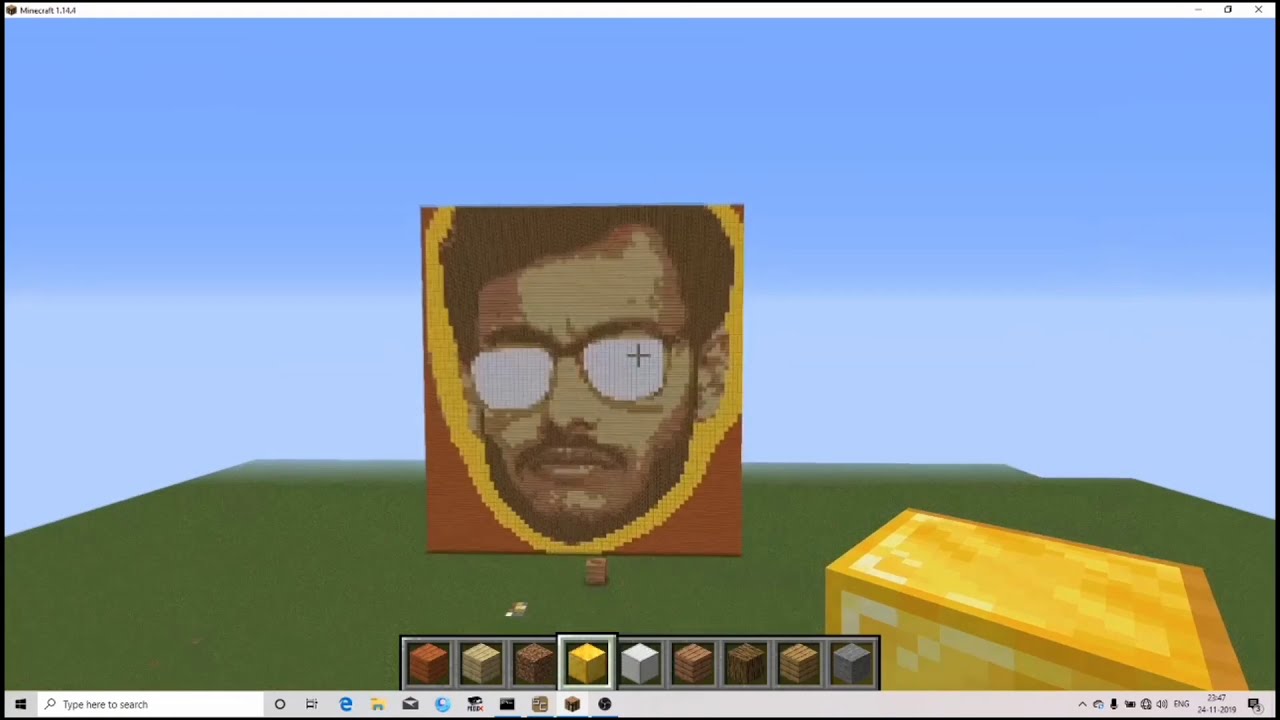 MAKING RAWKNEE FACE IN MINECRAFT|RAWKNEE INSTA PHOTO IN MINECRAFT - YouTube