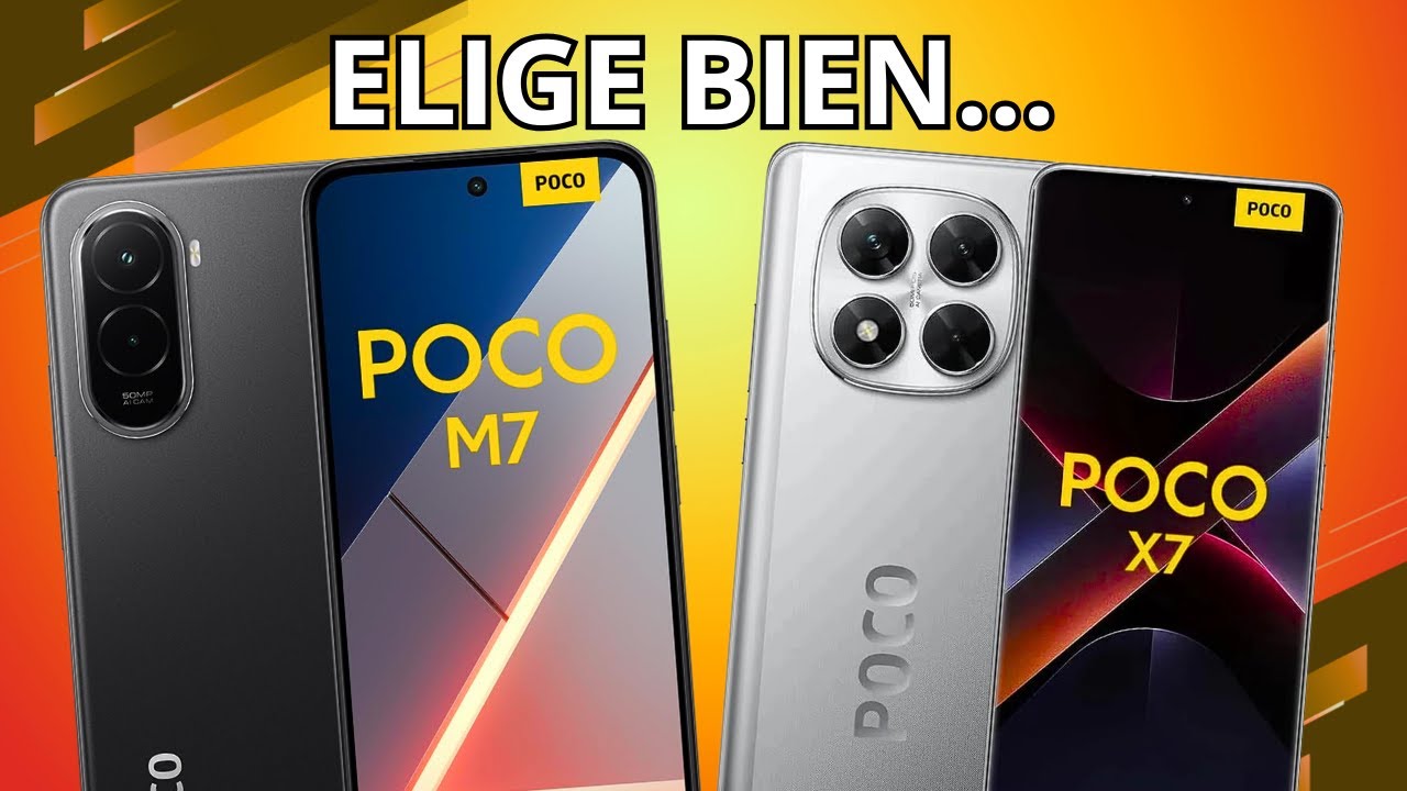 POCO M7 VS POCO X7 | ¿Cuál te conviene más en 2025? - YouTube
