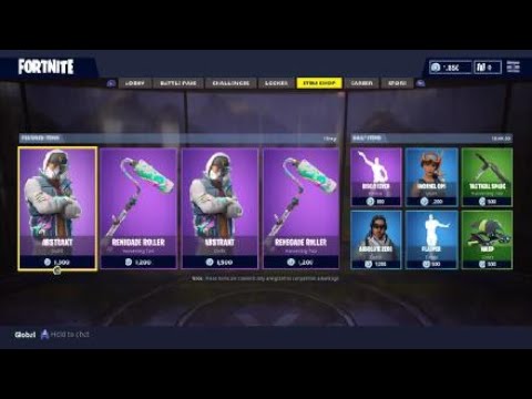 Fortnite - Abstrakt Outfit and Renegade Roller Store Previews - YouTube