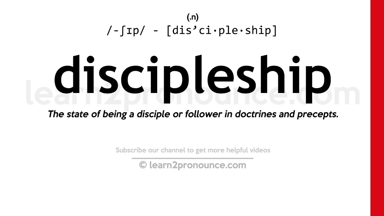 Pronunciation of Discipleship | Definition of Discipleship - YouTube