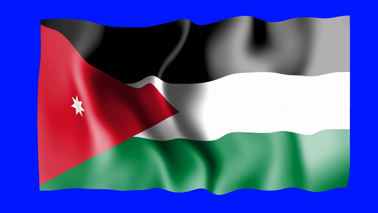 Jordan Waving Flag - Green Screen Animation - YouTube