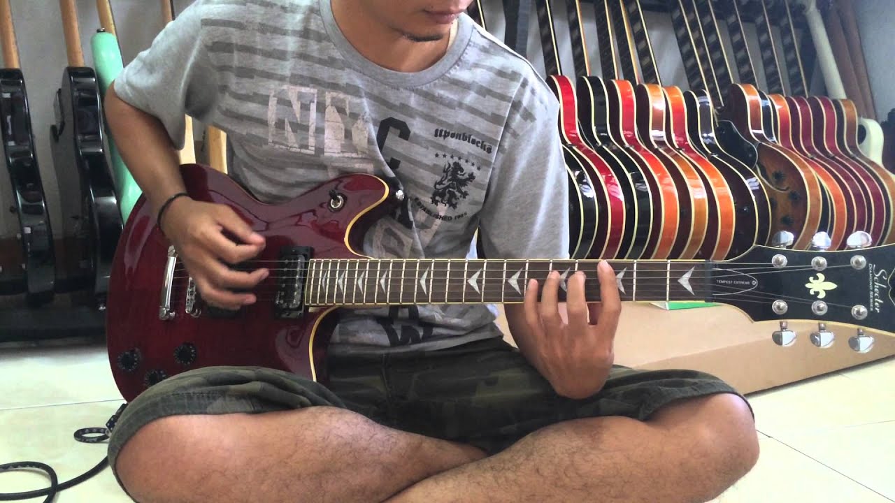 Tes Sound schecter tempest extreme - YouTube