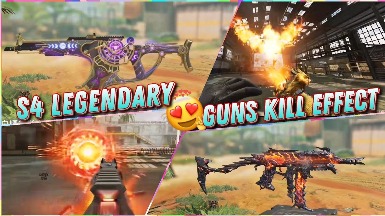 Codm Season 4 All Legendary Guns kill effect 😱| Codm S4 Legendary ots 9 ...