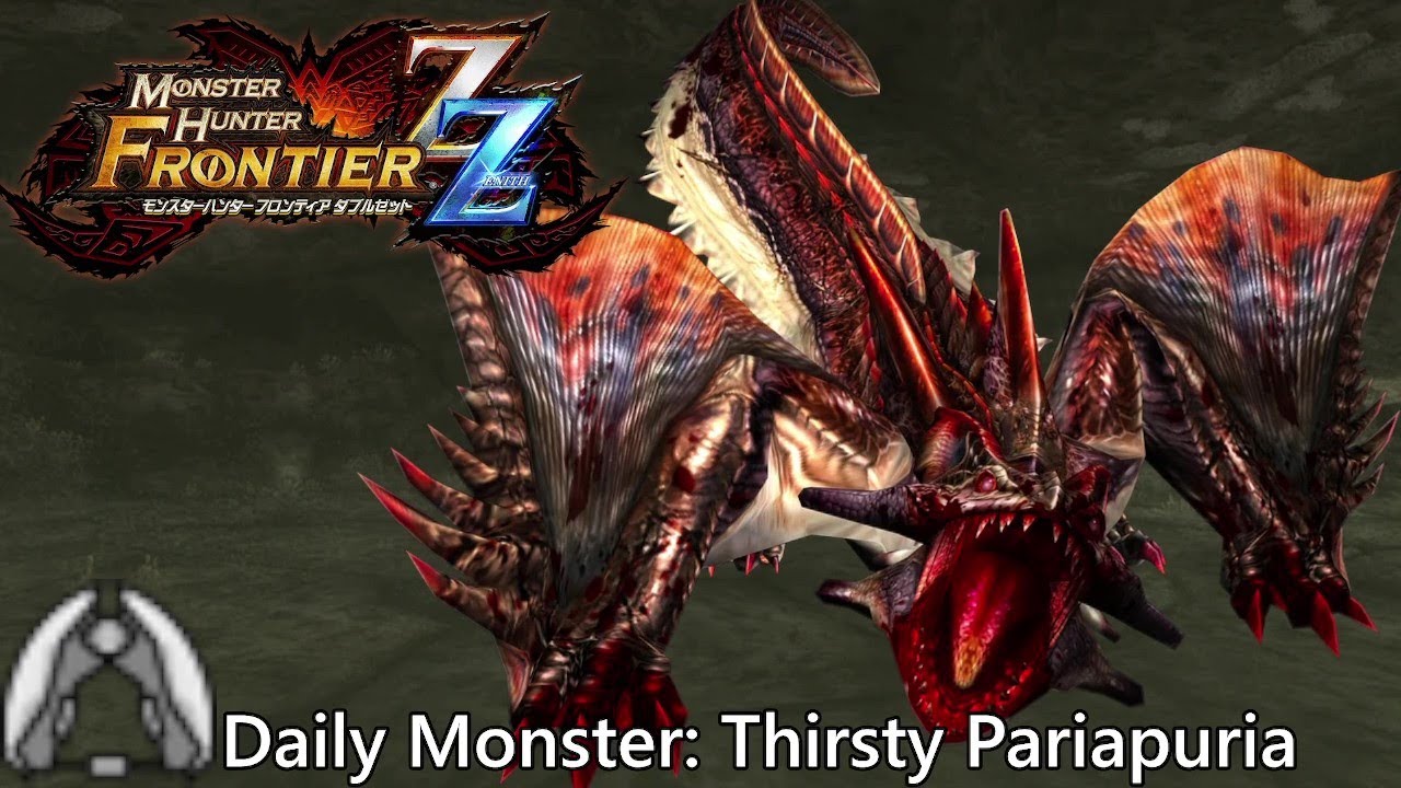 Daily Hunt #124 - Thirsty Pariapuria (MHFrontier ZZ) - YouTube