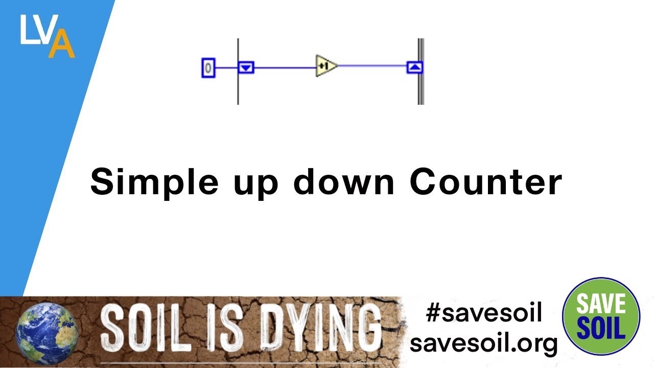 How To Make Simple Up Down Counter Labview Youtube