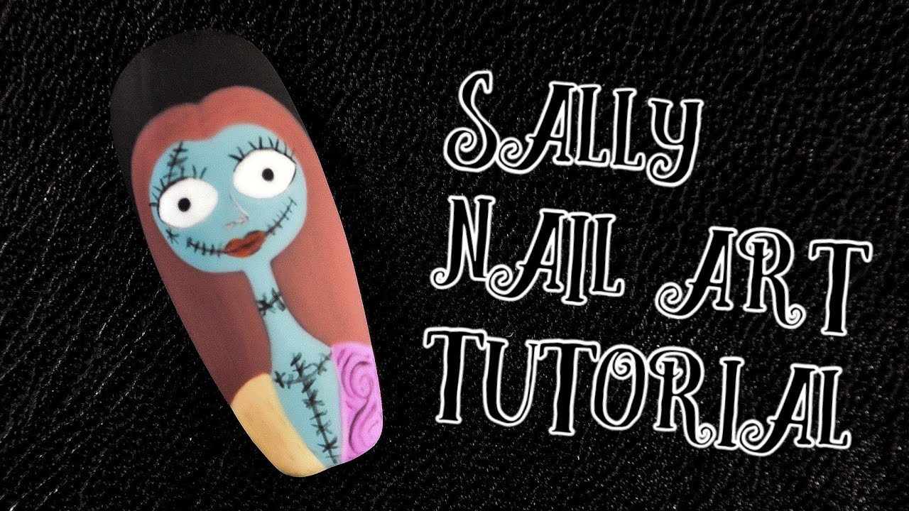 The Nightmare Before Christmas Sally Nail Art || Sally Nail Tutorial ...