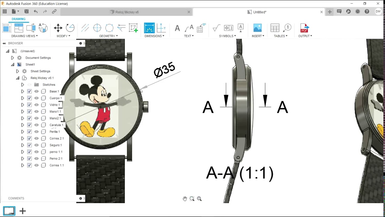 Cómo hacer planos técnicos en Fusion 360 - YouTube