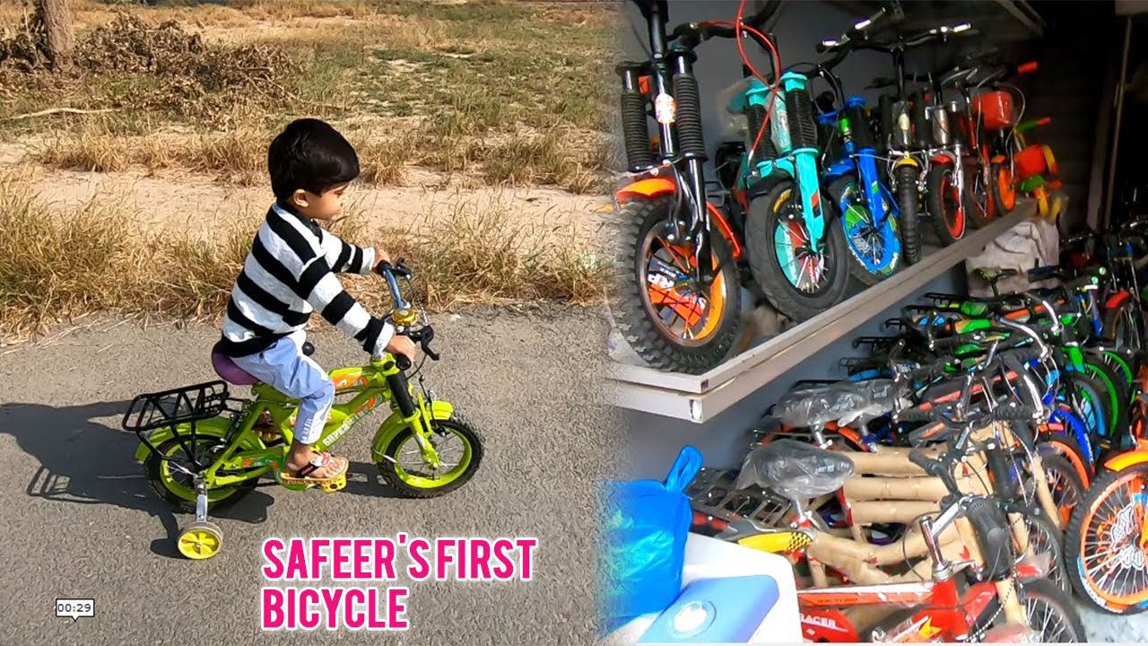 Safeer bought his first two wheel cycle with supportive wheels | New ...