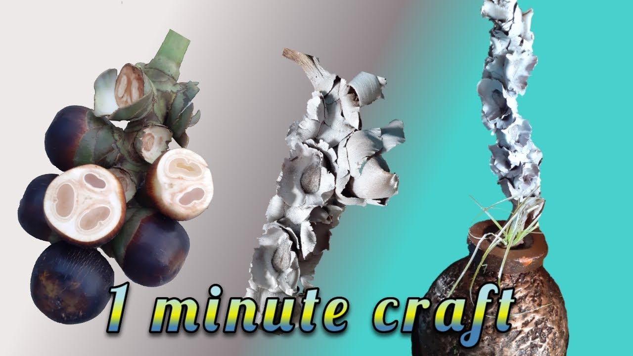 1 minute craft / palmyra flower / craft work - YouTube