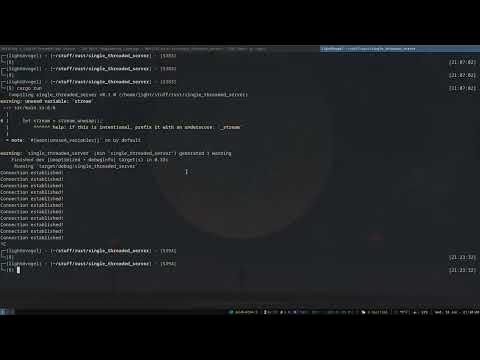 Building a Single-Threaded Web Server | LETS READ RUST BOOK - YouTube
