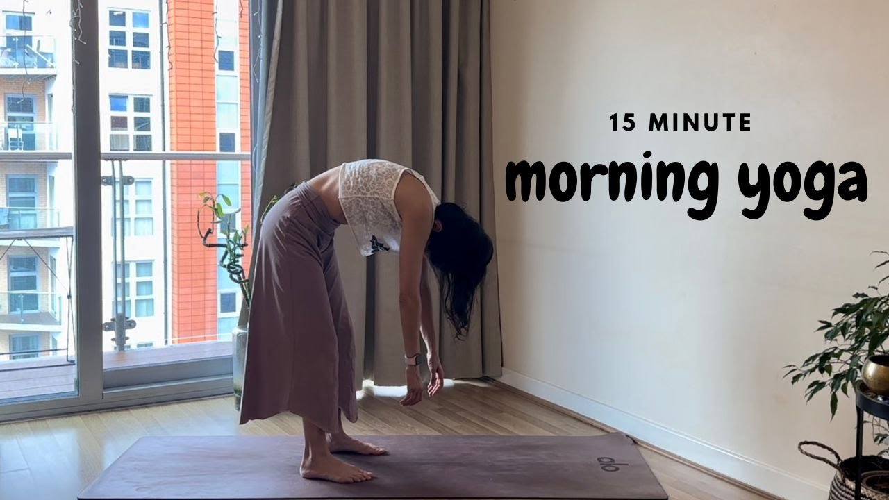 15 MINUTE MORNING YOGA || Wake Up & Feel Energised || YOGA STRETCH ...