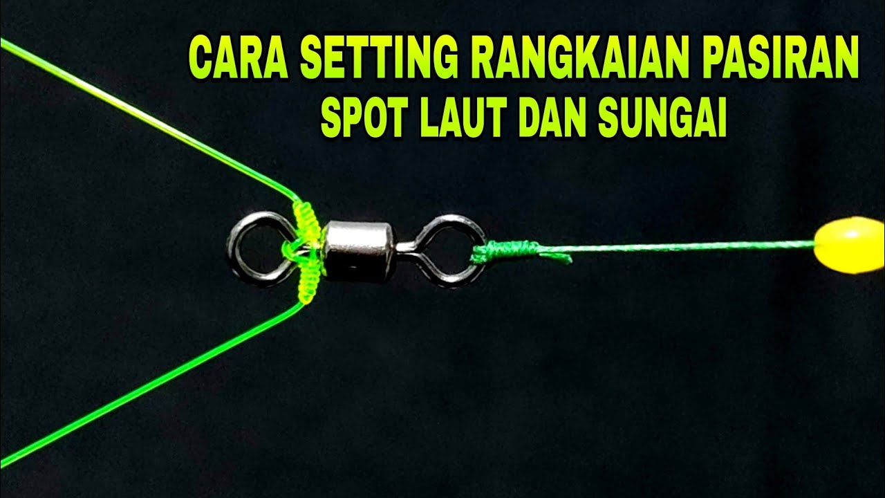 Cara mudah membuat rangkaian pancing dasaran untuk spot pasiran - YouTube