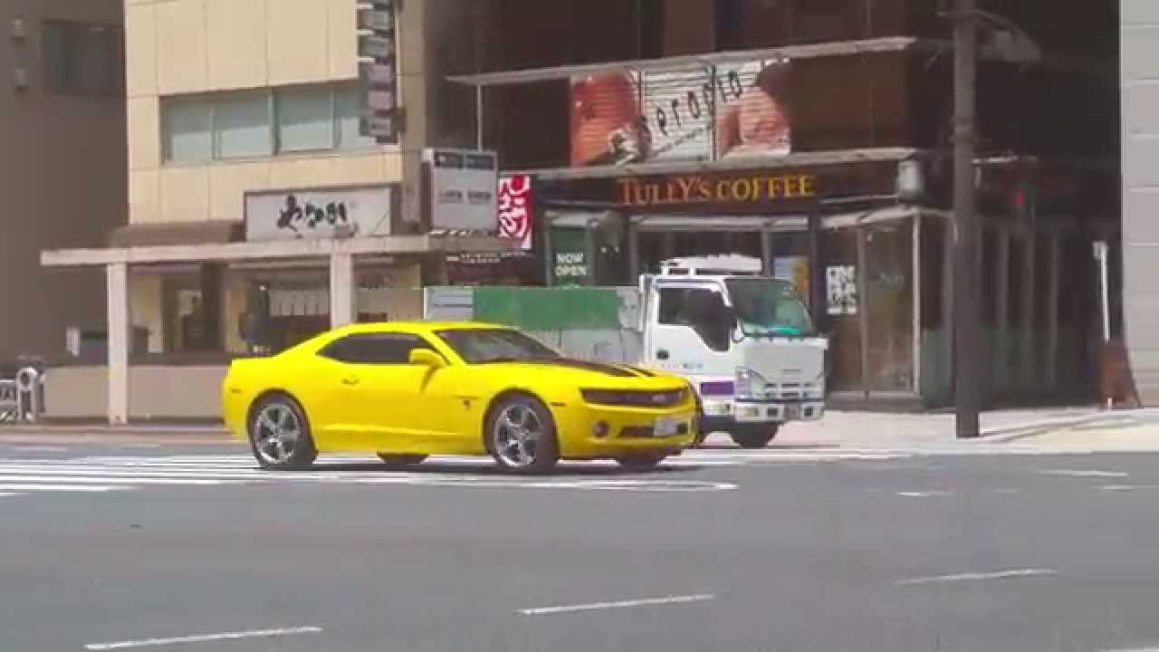 Yellow camaro in Tokyo - YouTube