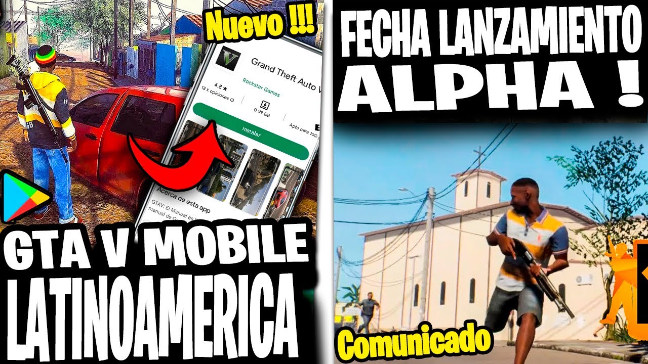 Gta V Mobile LATINOAMERICA FECHA NUEVA ALPHA ( 171 )!! Nuevo JUEGAZO ...