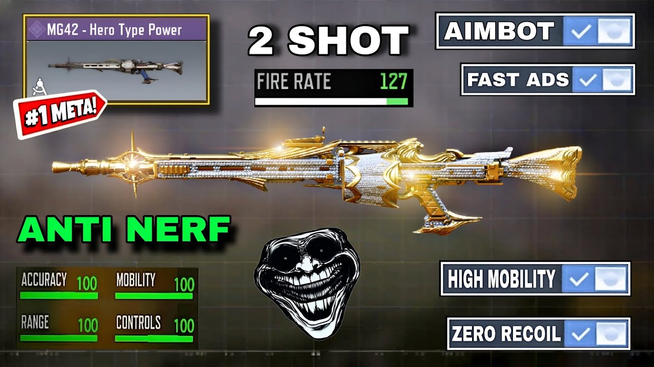NEW "2 SHOT" MG42 Gunsmith! its TAKING OVER COD Mobile in Season 4 ...