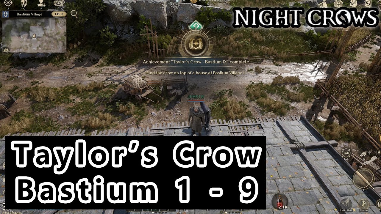 Taylor's Crow Bastium 1 - 9 NIGHT CROWS - YouTube