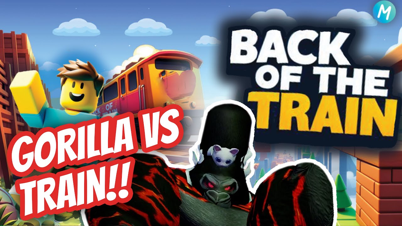 Gorilla Chaos on Back Of The Train! OBBY!!🦍🚂 #Roblox #Obby - YouTube