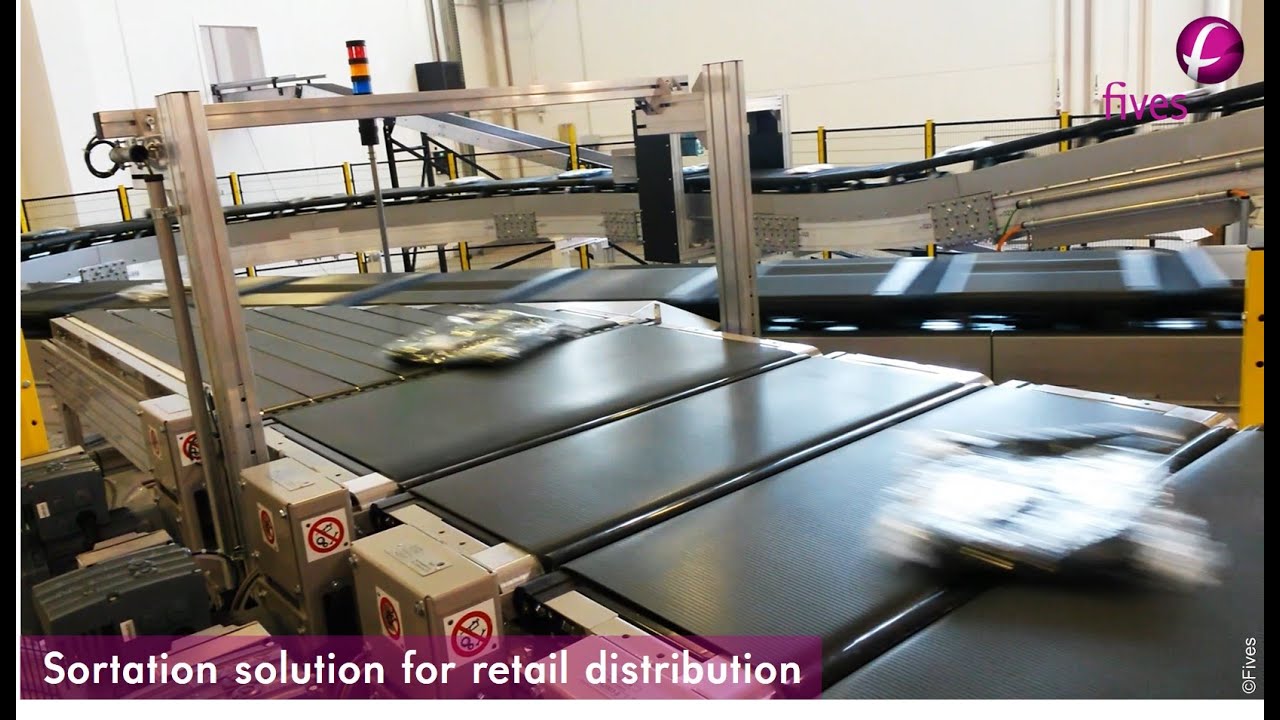 [Intralogistics] Sortation solution for retail distribution - YouTube