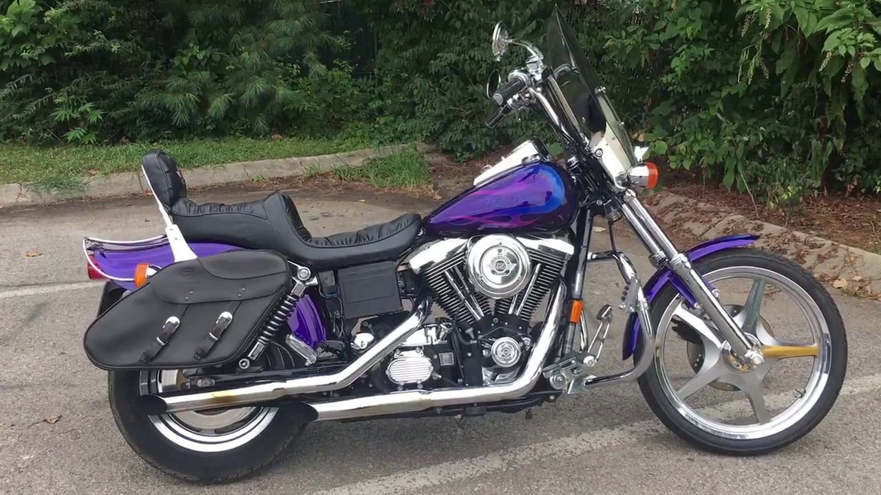 1998 Dyna Wide Glide Purple - YouTube