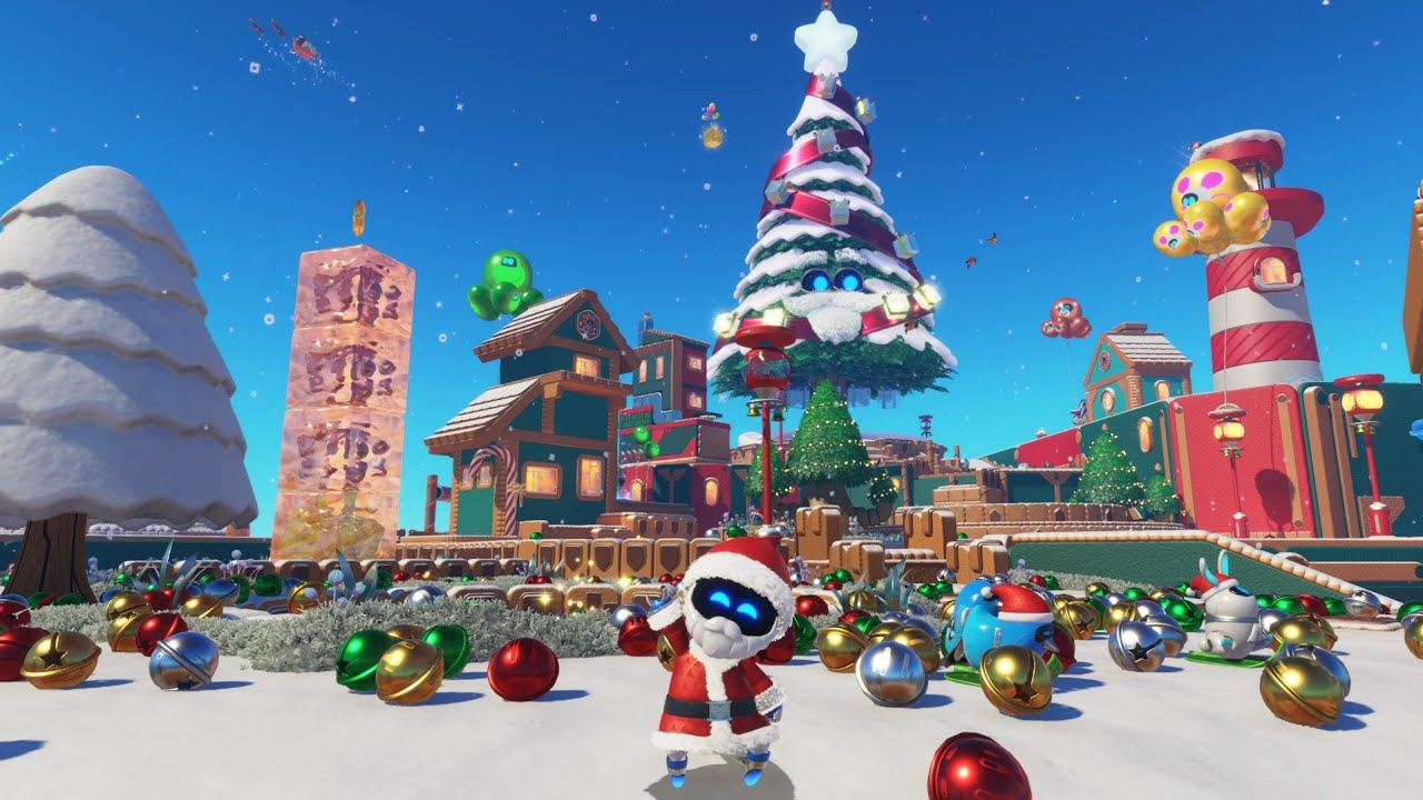 ASTRO BOT. The Winter Wonder level! Christmas holiday DLC. PS5 60FPS ...