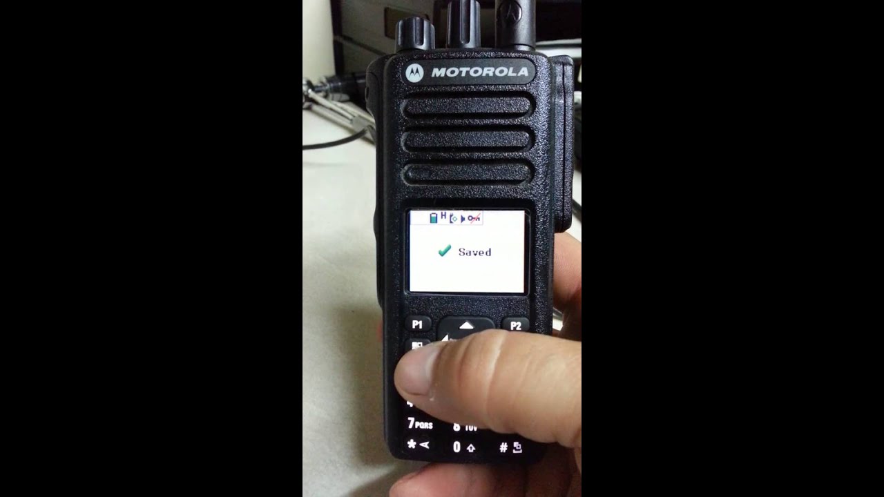 Motorola MotoTRBO Front Panel Programming FPP - YouTube
