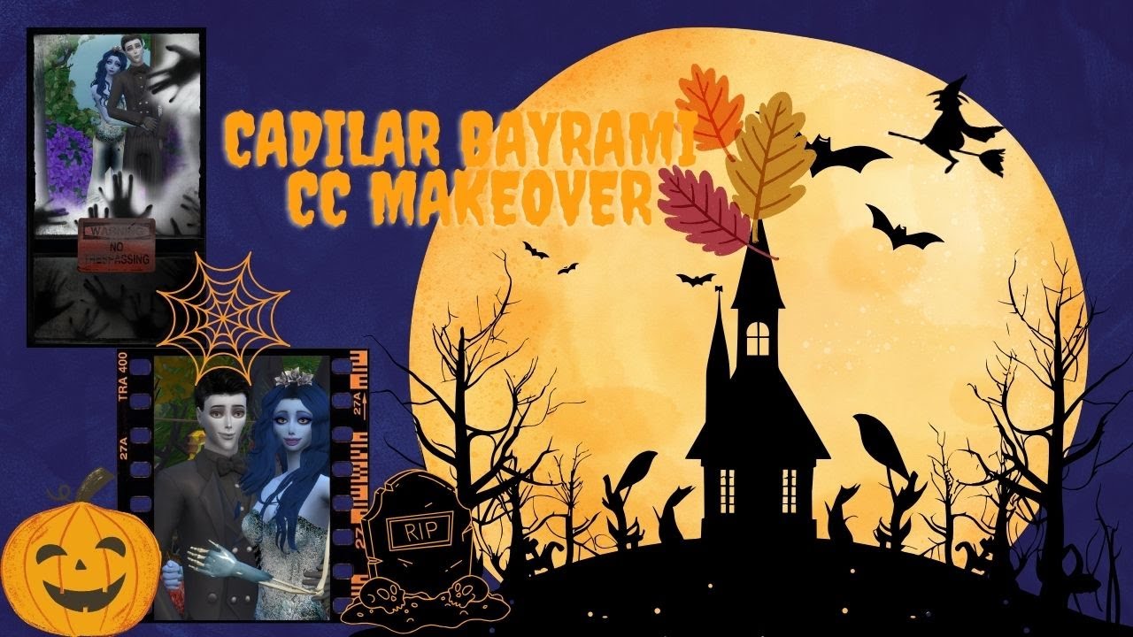 The Sims 4// Cadılar Bayramı (Halloween) CC Makeover//Ölü Gelin (Corpse ...