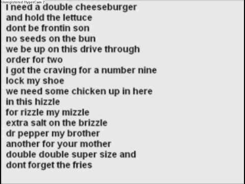 McDonald's Rap + Lyrics(sorry that was my first time rapping it) - YouTube