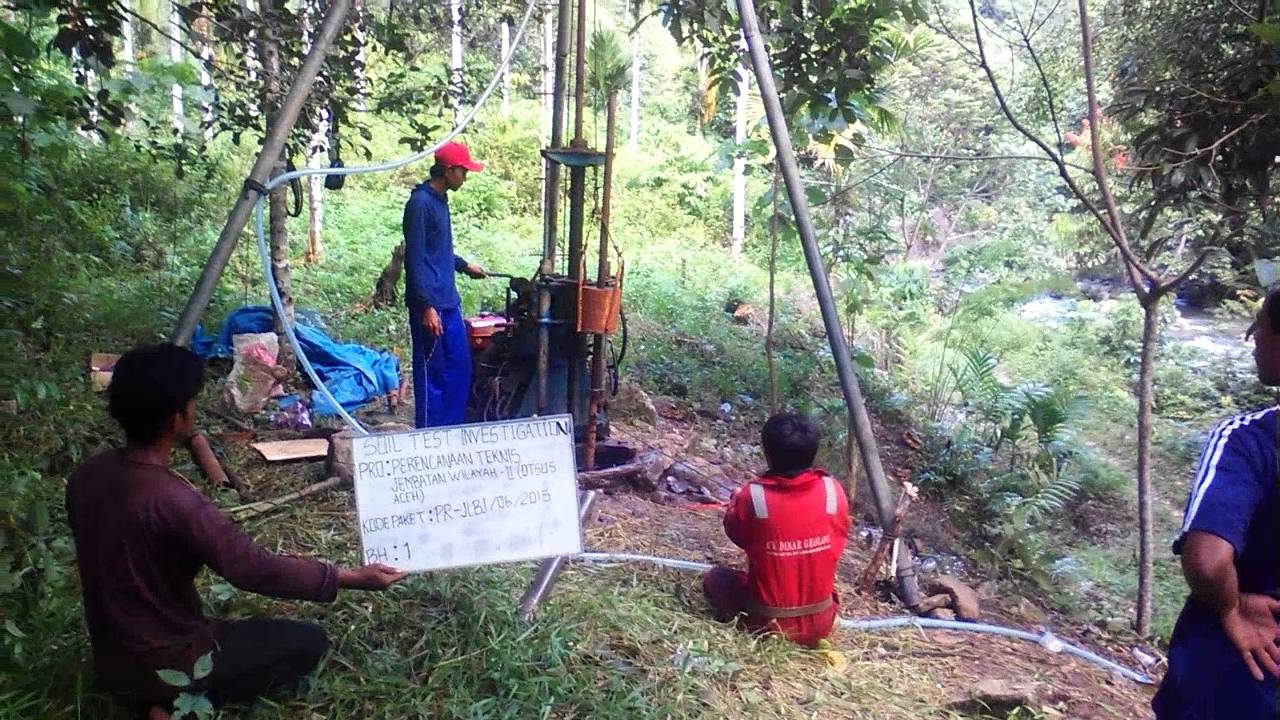 Deep Boring Soil (Test N-SPT) CV. DINAR GEOLOG - YouTube