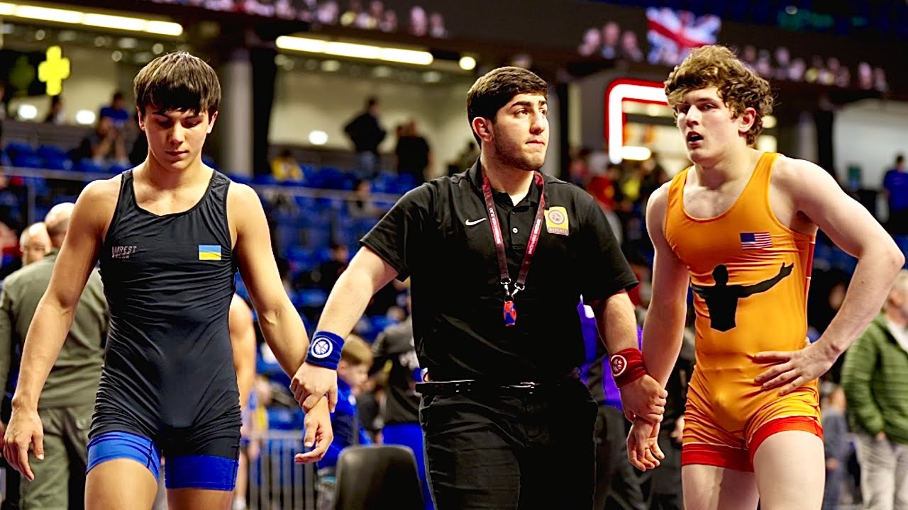 U17 Isaiah Schultz (USA) vs Ihor Oliinyk (UKR) 71kg. Freestyle boys ...